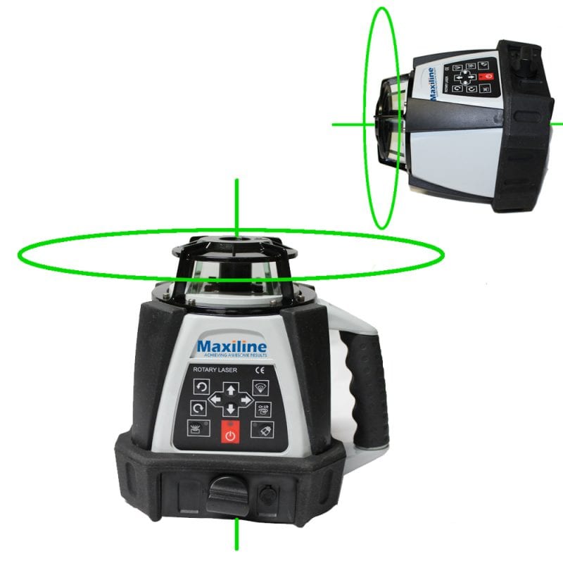 Green Beam Self Levelling Rotary Laser Level Kit 800M Range