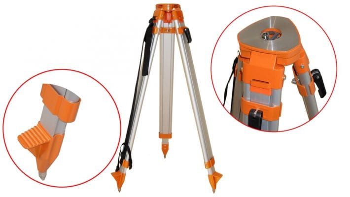 Aluminium Tripod + Staff for Laser Level Dumpy Level
