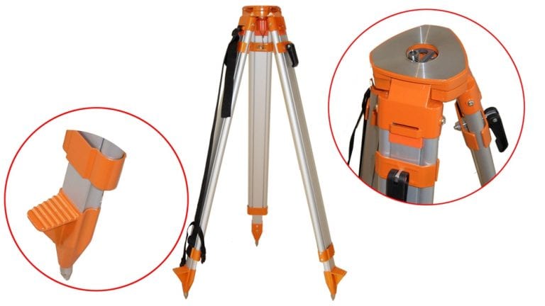 Aluminium Tripod + Staff for Laser Level Dumpy Level