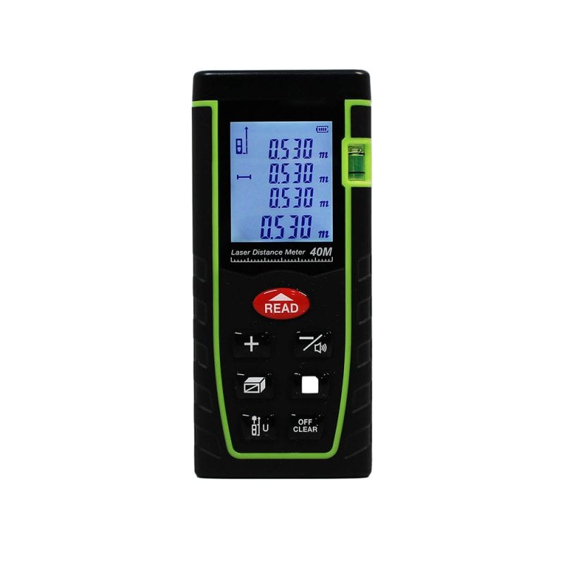 LDM407 40M Digital Laser Distance Meter Measurer Pythagore Tape Measure