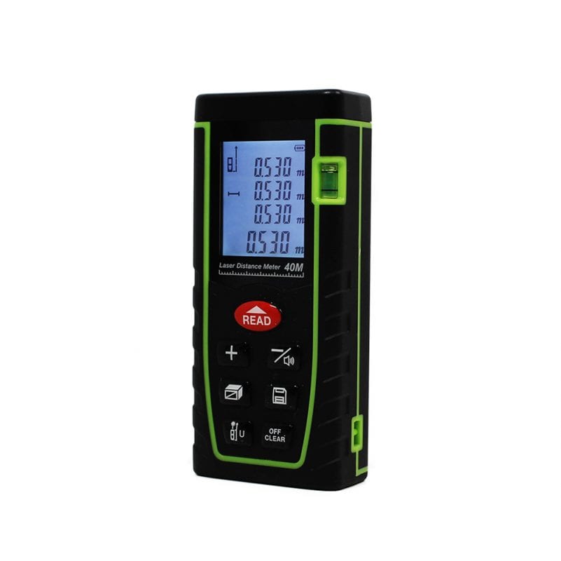 LDM407 40M Digital Laser Distance Meter Measurer Pythagore Tape Measure
