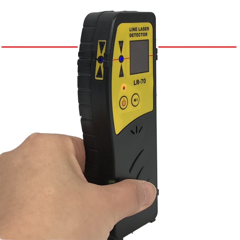 LR70 Laser Receiver Detector for Red Beam Cross Line Laser Level - Maxiline