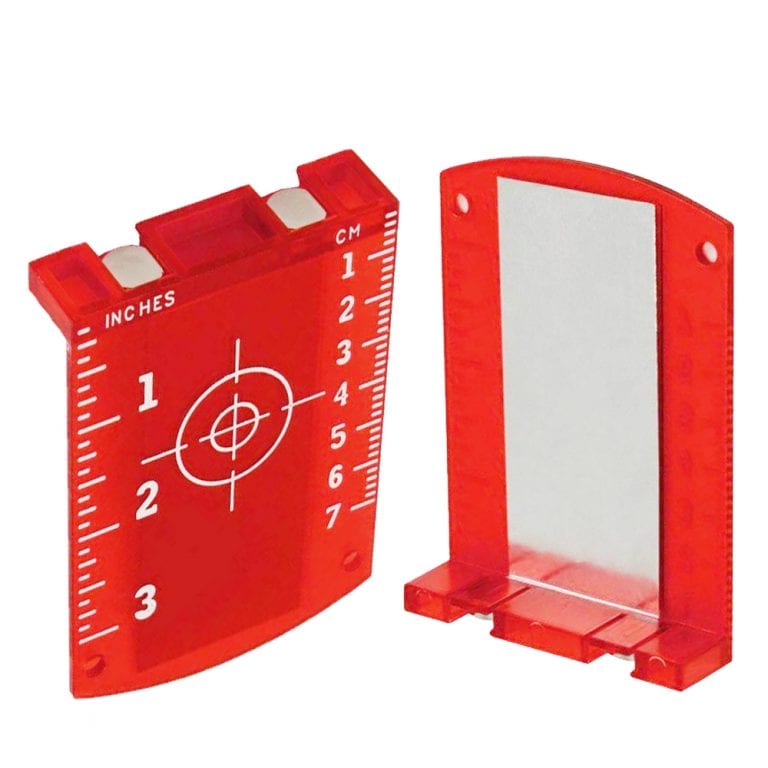 Red Laser Target Plate for Rotary & Cross Line Lasers