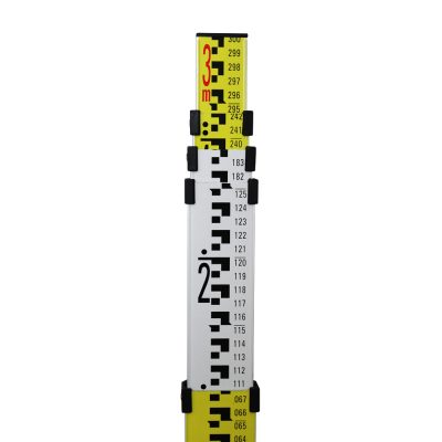 4M 6 Sections Aluminum Staff Staves for Dumpy Level Laser Level